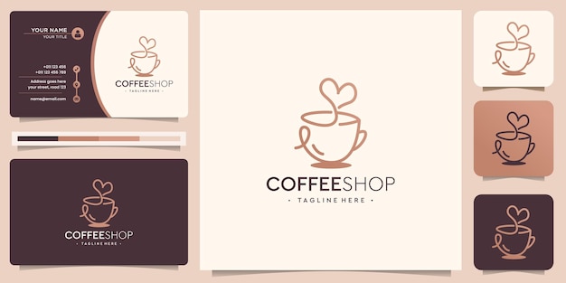 Elegant Coffee Shop Logo and Branding Collection | Jiffy Designs