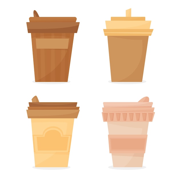 Diverse Collection of Stylized Coffee Cup Designs | Jiffy Designs