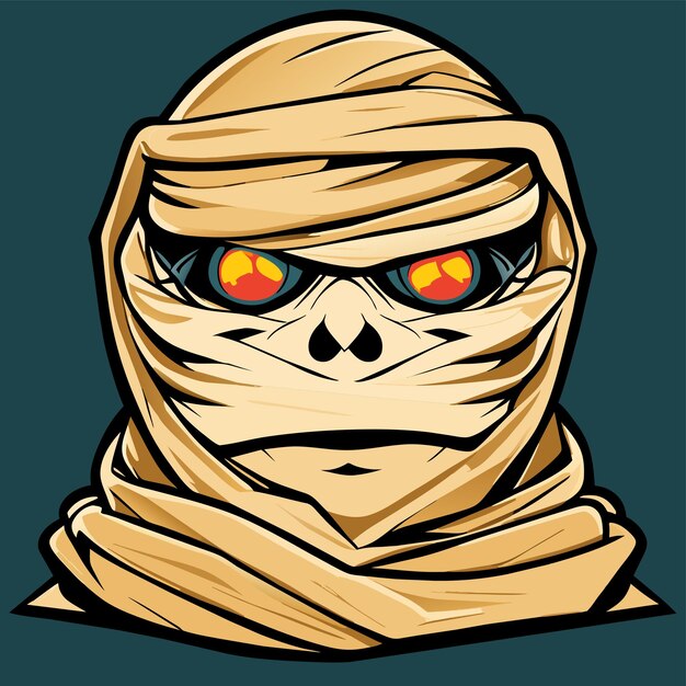 Spooky Mummy with Glowing Eyes Emerges from the Shadows | Jiffy Designs