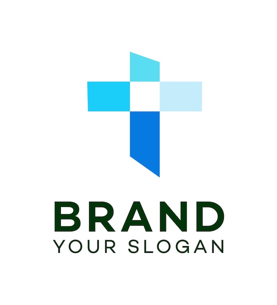 Vibrant Cross-Shaped Logo with Striking Color Palette | Jiffy Designs