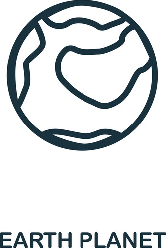 Earth Planet Icon. Flat Style Icon Design. Ui. Illustration Of Earth ...