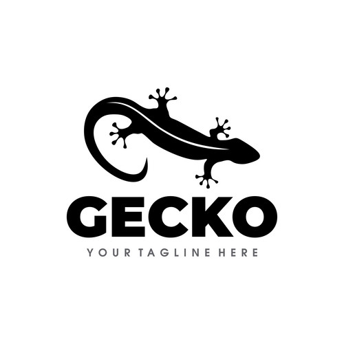 Logo Design Template For Gecko Logo Design Vector Illustration | Jiffy ...