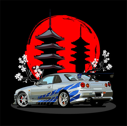 Jdm Car Template For Design Needs | Jiffy Designs