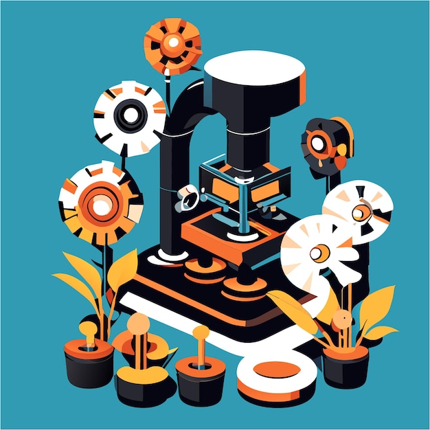 Vibrant Microscopic World: A Whimsical Scientific Adventure | Jiffy Designs