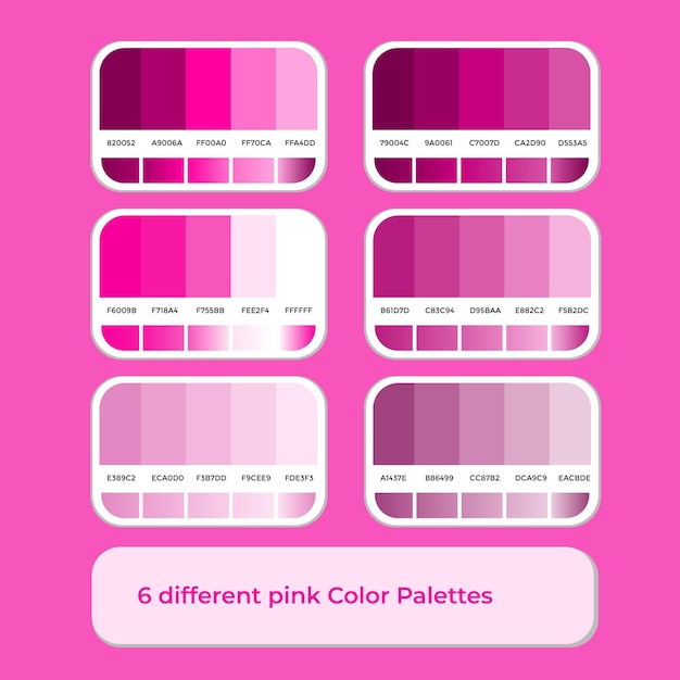 Vibrant Pink Color Palettes for Graphic Design | Jiffy Designs
