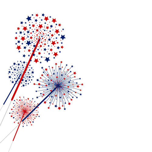 Vector Firework Design Isolated On White Background | Jiffy Designs