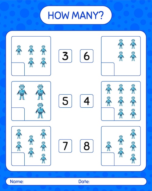 Counting Cartoon Figures: A Fun Math Worksheet | Jiffy Designs