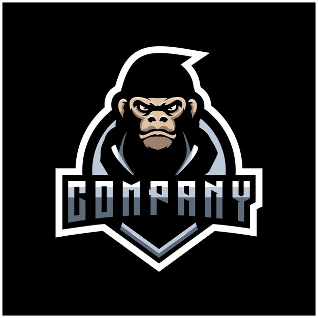 Powerful Gorilla Emblem for Impactful Branding | Jiffy Designs