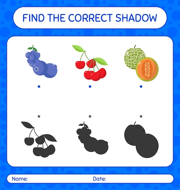 Vibrant Fruit Shadows: A Playful Puzzle | Jiffy Designs