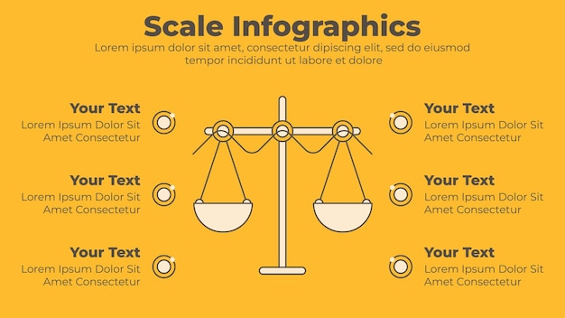 Balanced Scales Infographic with Vibrant Orange Background | Jiffy Designs