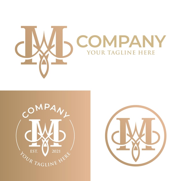 Elegant Monogram Logo with Refined Typographic Design | Jiffy Designs