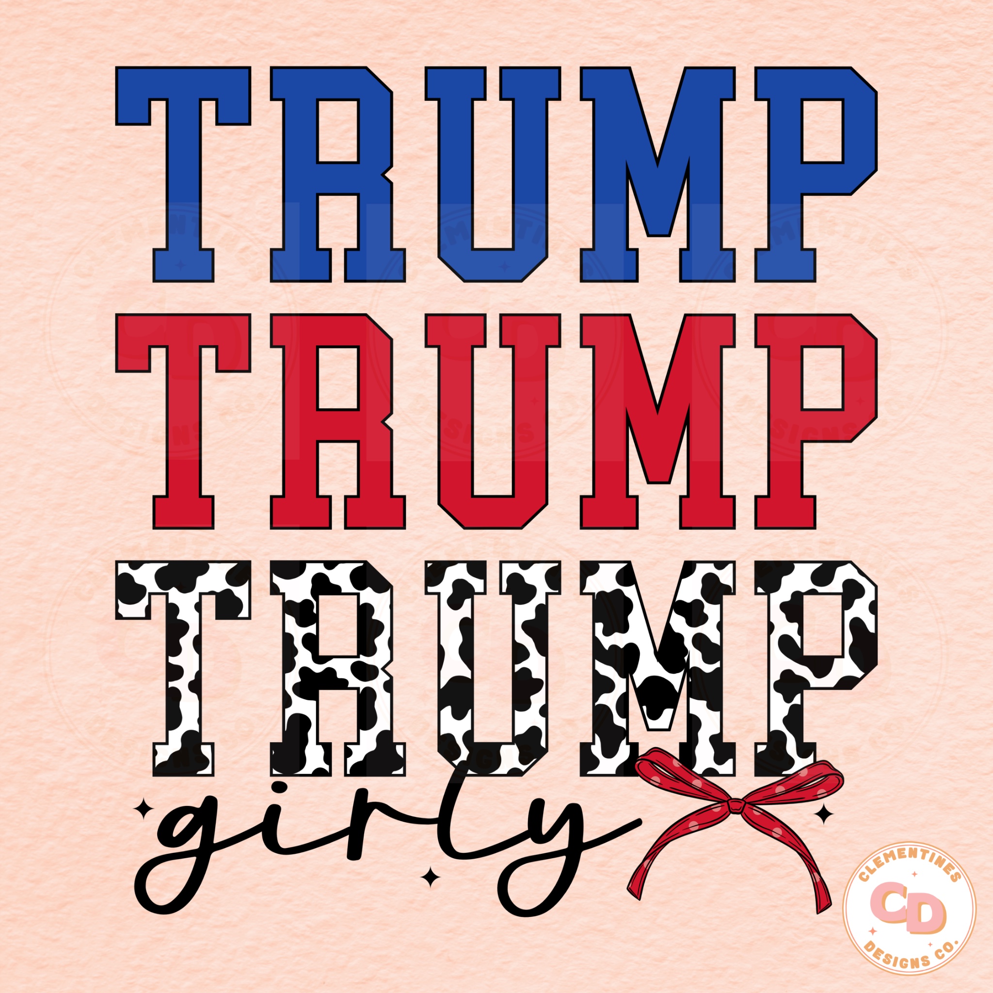 Trump Girly- Western Design,Election Design,Cowprint Design,Trump 2024 ...
