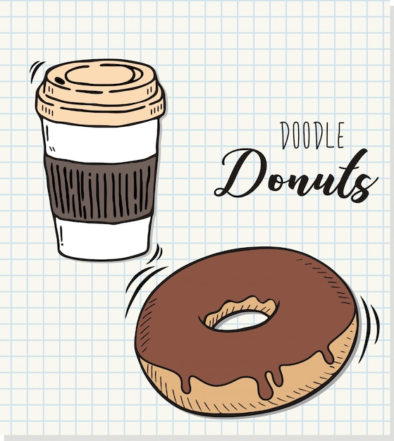 Delightful Doodle Donuts: A Tasty Illustrated Treat | Jiffy Designs