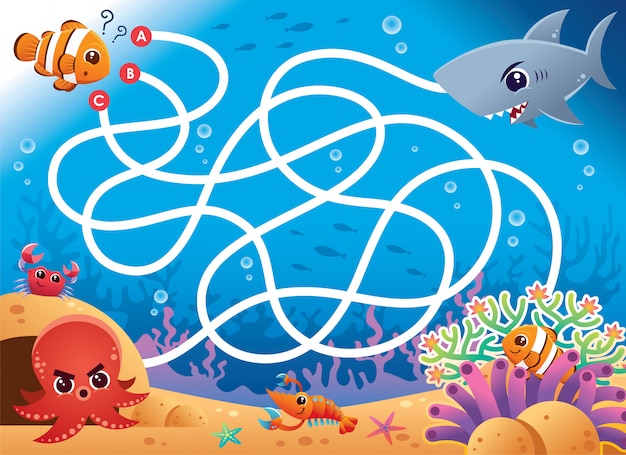 Underwater Maze Adventure: Helping Nemo Find His Way Home | Jiffy Designs