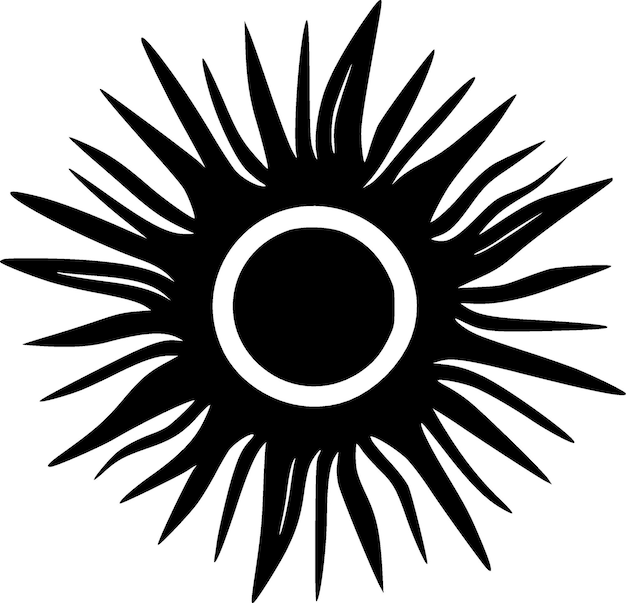 Striking Monochrome Sunburst Graphic Design | Jiffy Designs