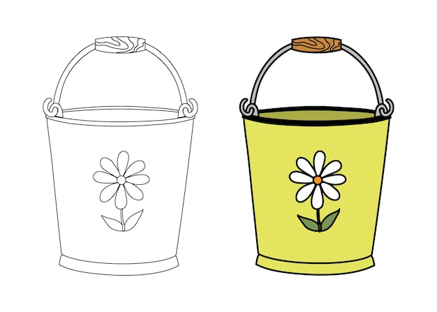 Cheerful Daisy Buckets: Simple Floral Illustration | Jiffy Designs