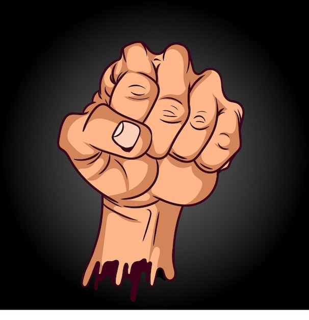 Defiant Fist Raised in Solidarity and Resistance | Jiffy Designs