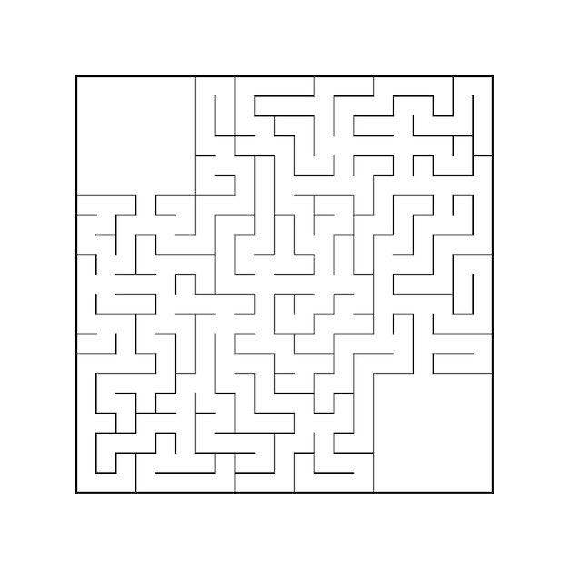 Captivating Geometric Maze: A Visually Engaging Puzzle | Jiffy Designs
