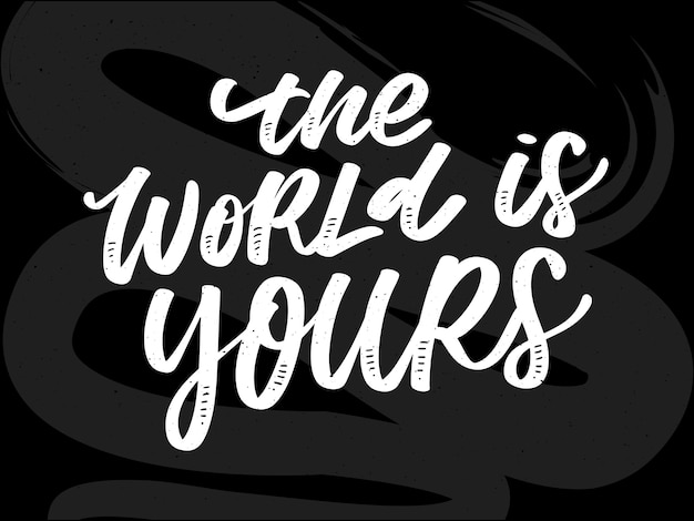 Inspiring Motivational Slogan in Bold Calligraphy | Jiffy Designs