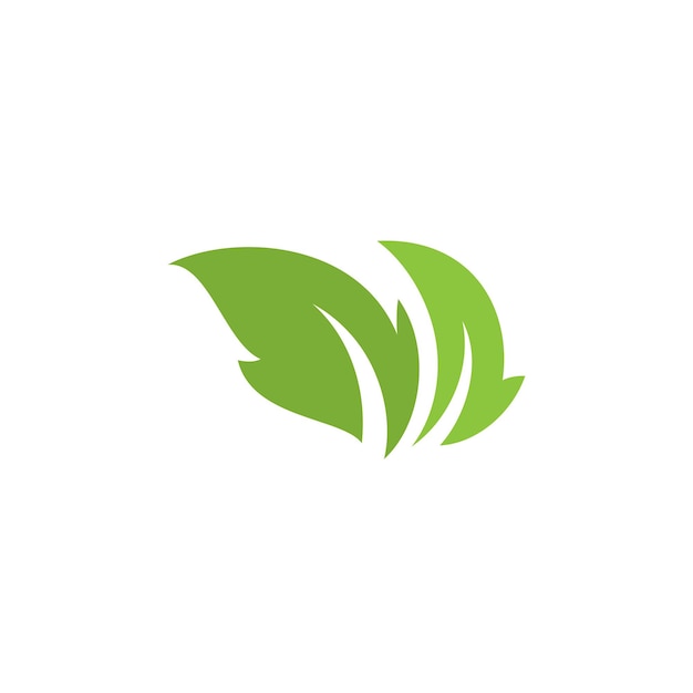 Vibrant Green Leaf Emblem with Flowing Design | Jiffy Designs