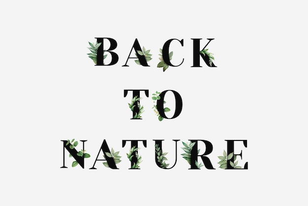 Nature-Inspired Typography with Lush Greenery Textures | Jiffy Designs