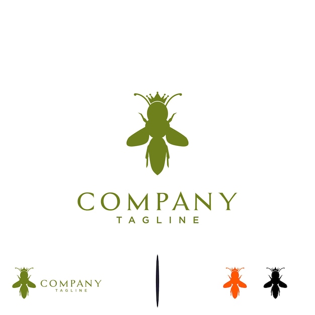 Stylized Insect Logo with Color Variations | Jiffy Designs