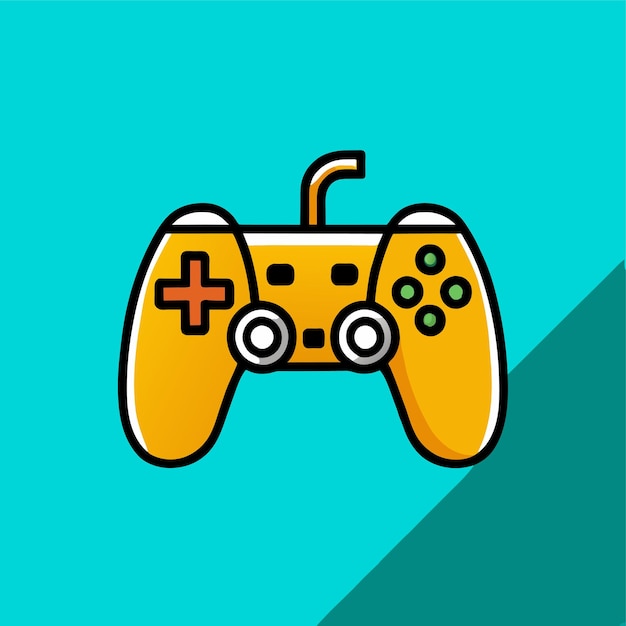 Vibrant Gaming Controller on Teal Background | Jiffy Designs