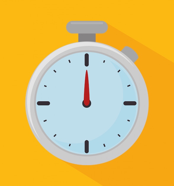 Iconic Stopwatch Design on Vibrant Yellow Background | Jiffy Designs