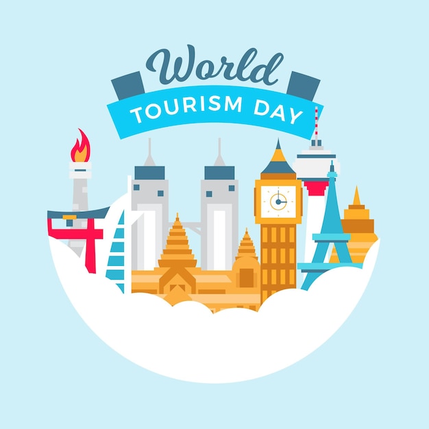 Vibrant Global Landmarks Celebrate World Tourism Day | Jiffy Designs
