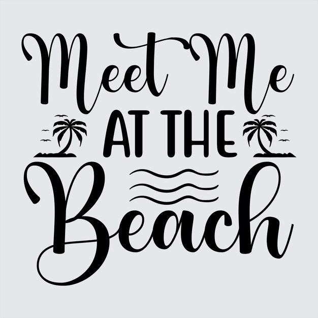 Stylish Tropical Beach Lettering Design | Jiffy Designs