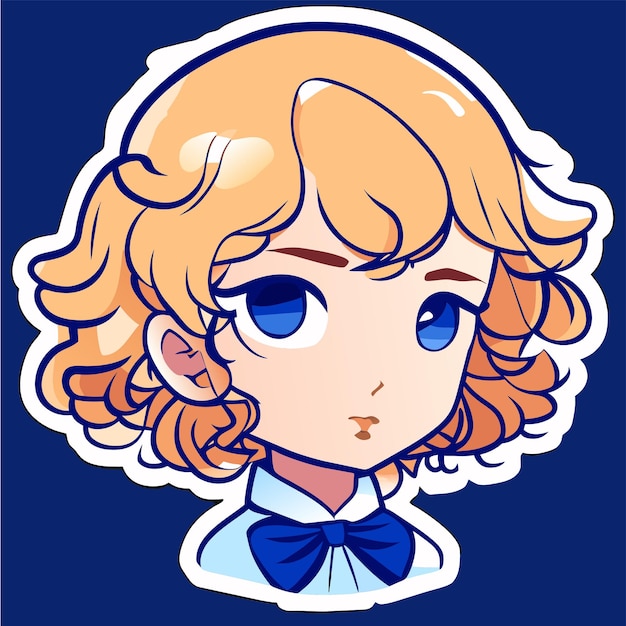Charming Chibi Portrait with Flowing Blonde Locks | Jiffy Designs