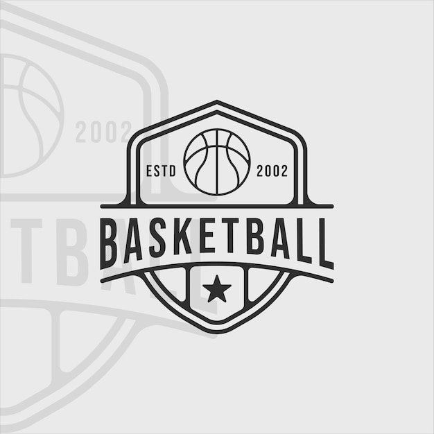 Iconic Basketball Emblem with Retro Flair | Jiffy Designs