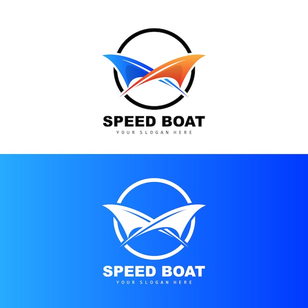 Sleek and Stylized Speed Boat Logo Design | Jiffy Designs
