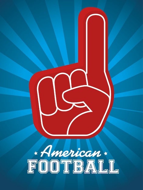 Iconic Red Foam Finger Celebrates American Football Passion | Jiffy Designs