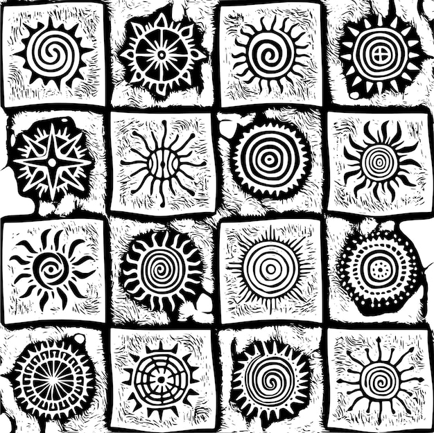 Captivating Collection of Stylized Sun Symbols and Patterns | Jiffy Designs