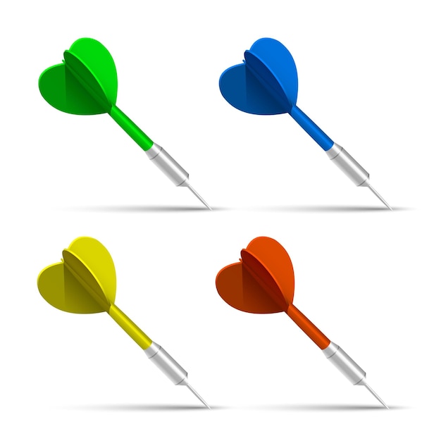 Vibrant Dart Collection: Diverse Shapes and Colors for Versatile ...