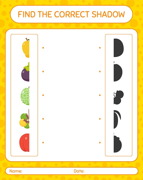 Vibrant Fruit Shadows: A Fun Matching Game | Jiffy Designs