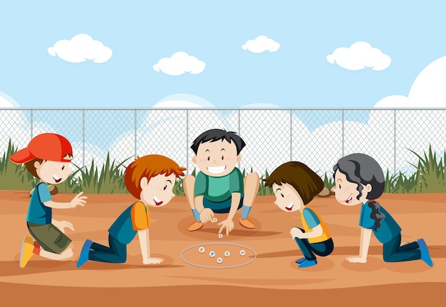 Children Enjoying Outdoor Playtime on Dirt Field | Jiffy Designs