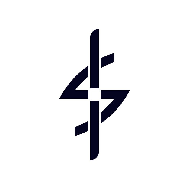 Striking Geometric Symbol with Bold Contrasting Lines | Jiffy Designs