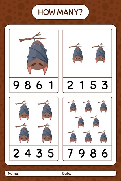 Counting Adorable Bats in Playful Illustration | Jiffy Designs