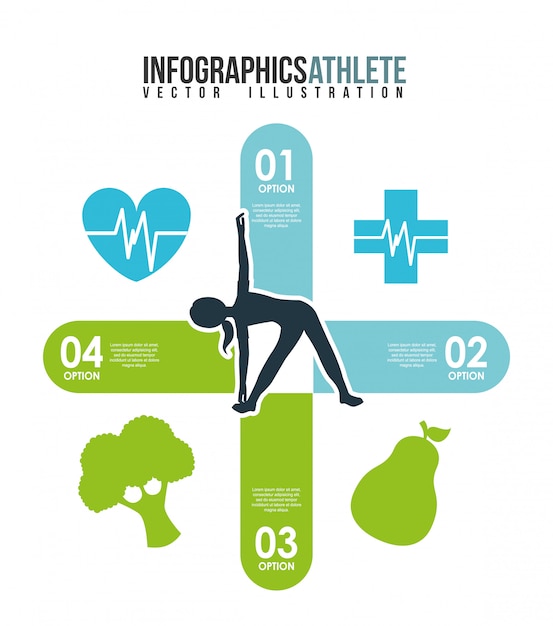 Infographic Athlete: Healthy Lifestyle Essentials | Jiffy Designs