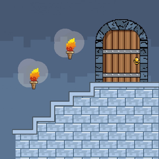 Cozy Torchlight Illuminates Stone Archway and Steps | Jiffy Designs