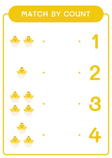 Adorable Chick Counting Worksheet for Preschoolers | Jiffy Designs