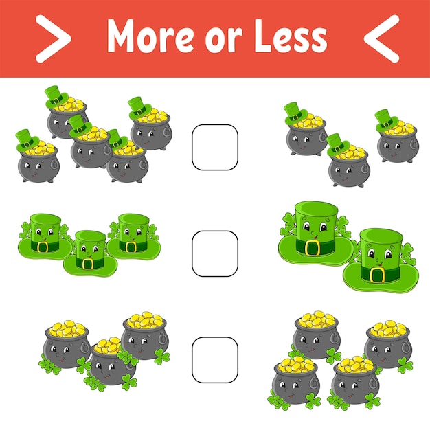 Adorable Monsters in a Playful More or Less Game | Jiffy Designs