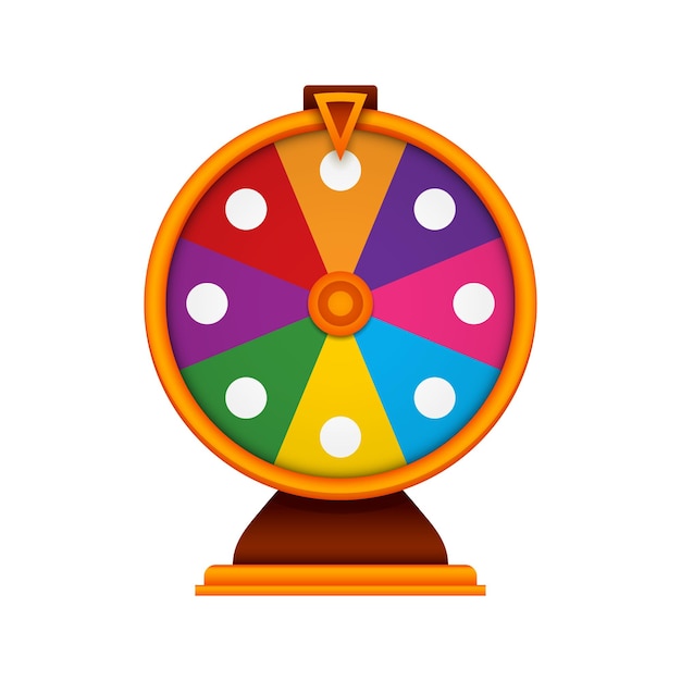 Vibrant Spinning Prize Wheel with Colorful Polka Dots | Jiffy Designs