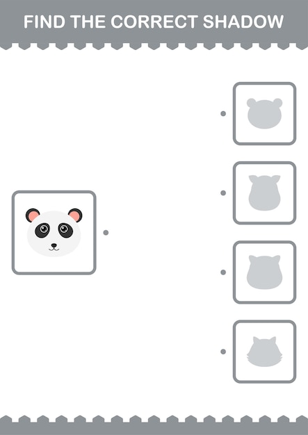 Adorable Panda Face Matching Game | Jiffy Designs