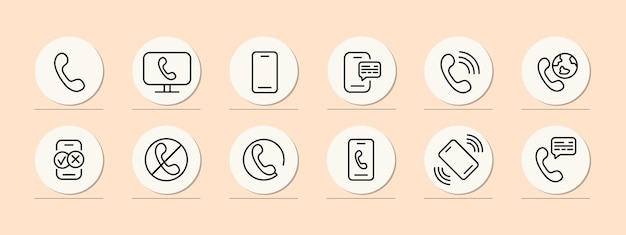 Minimalist Phone Icons: A Sleek and Elegant Collection | Jiffy Designs
