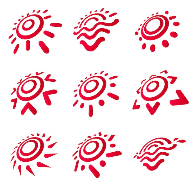 Vibrant Sun Symbols in Diverse Designs | Jiffy Designs