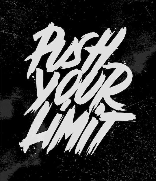 Gritty Monochrome Graffiti-Inspired Typographic Artwork | Jiffy Designs
