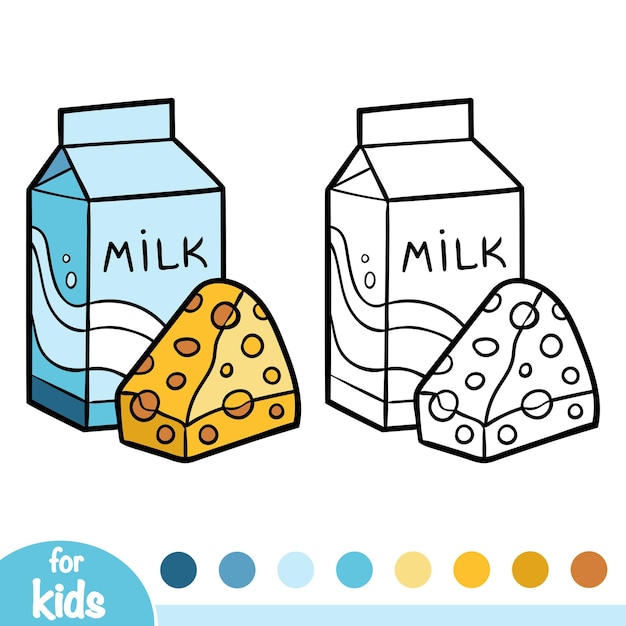 Vibrant Milk Carton and Cheese Collection for Kids | Jiffy Designs